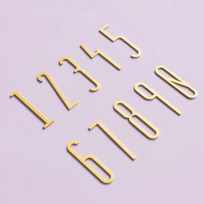 Brass House Numbers - Etsy