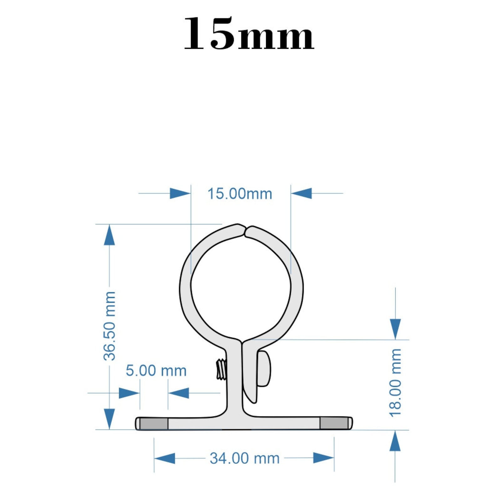 Solid Brass Pipe Mount Fixing Bracket Steam Punk Industrial Copper 1/2 ...