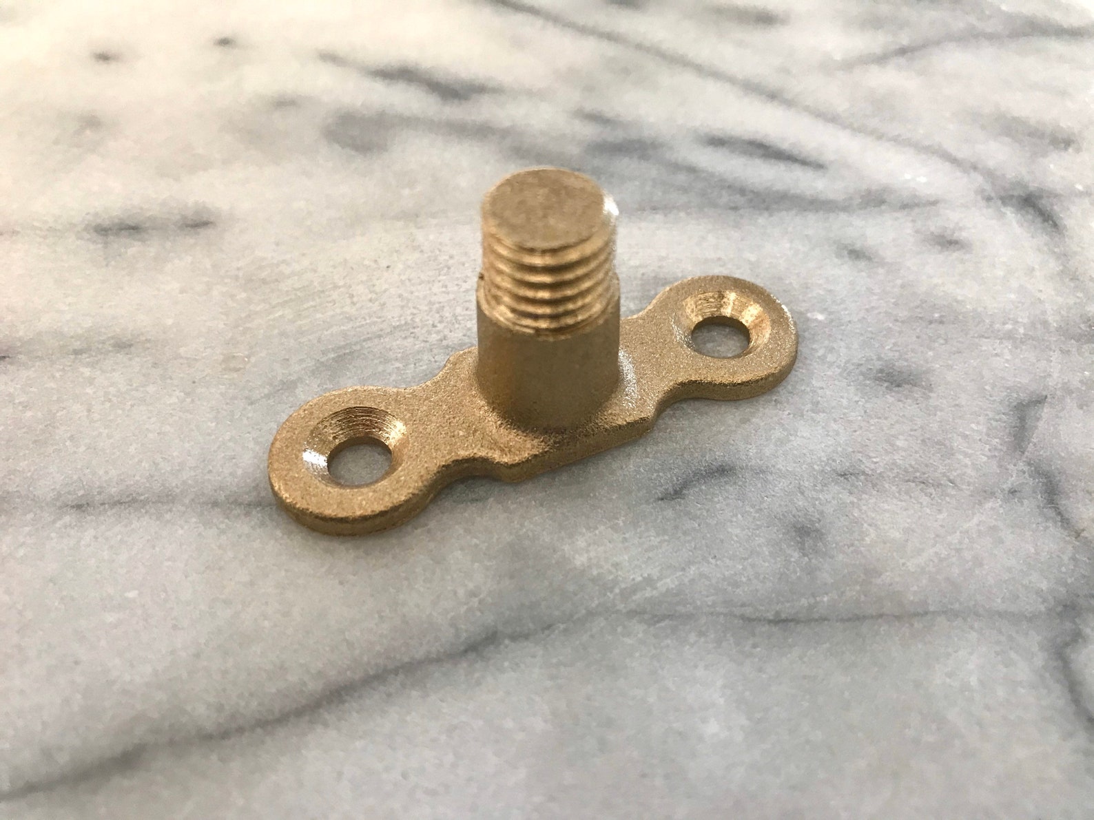 Solid Brass Pipe Mount Fixing Bracket Steam Punk Industrial Copper 1/2 ...