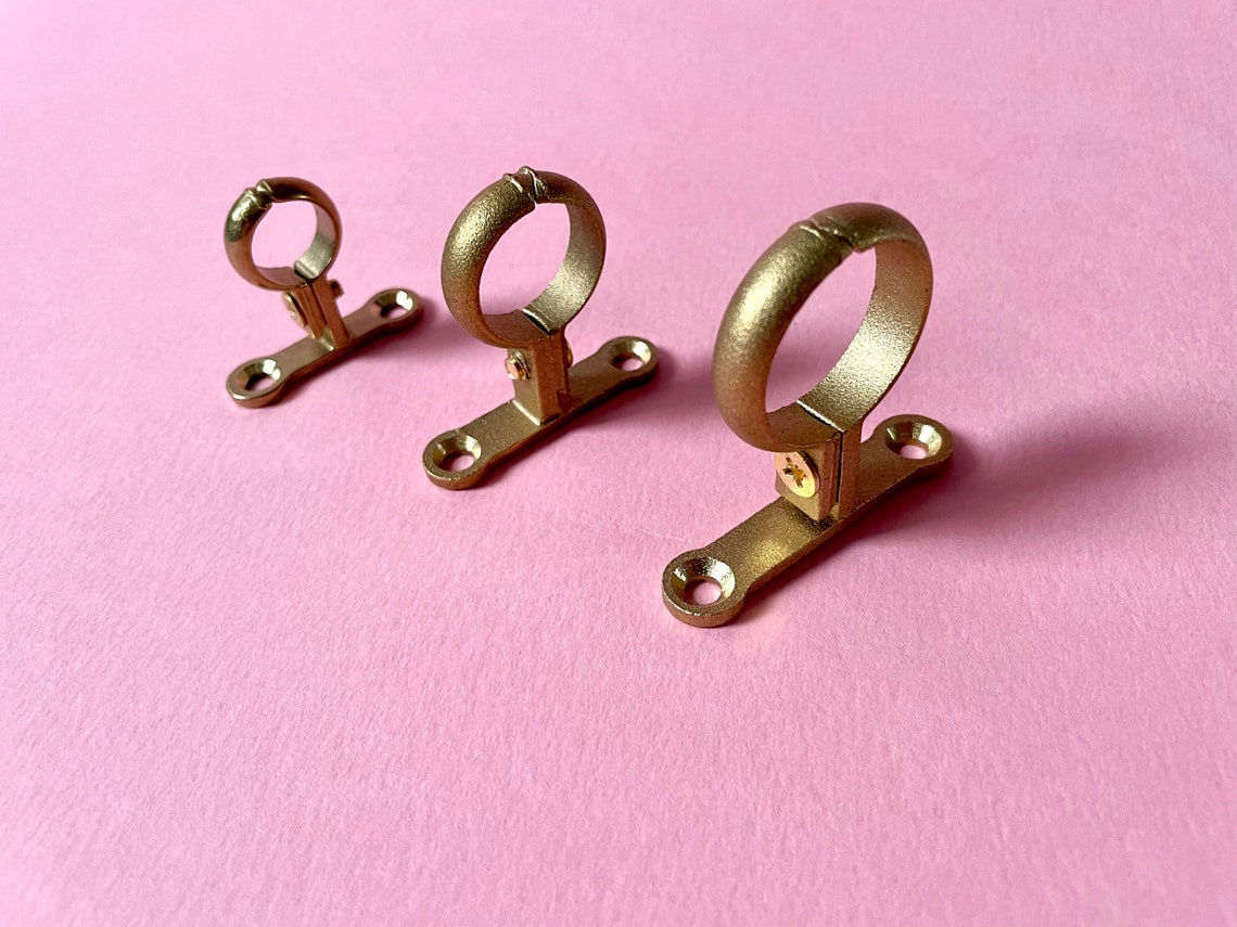 Solid Brass Pipe Mount Fixing Bracket Steam Punk - Etsy