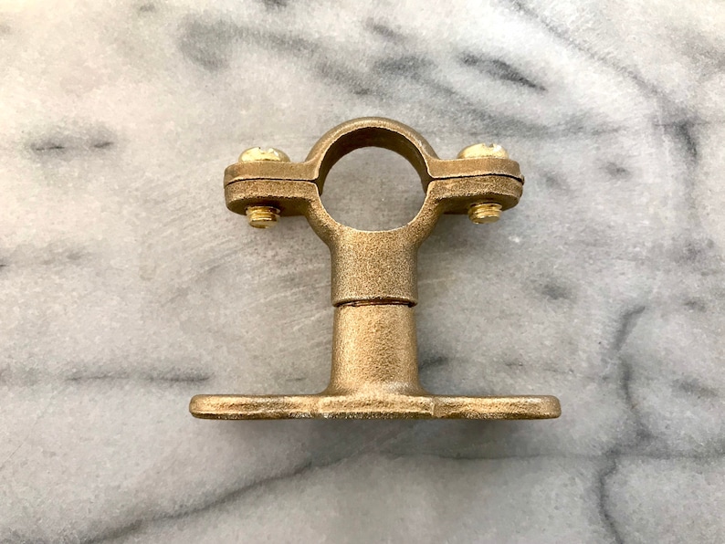 Solid Brass Pipe Mount Fixing Bracket Steam Punk - Etsy