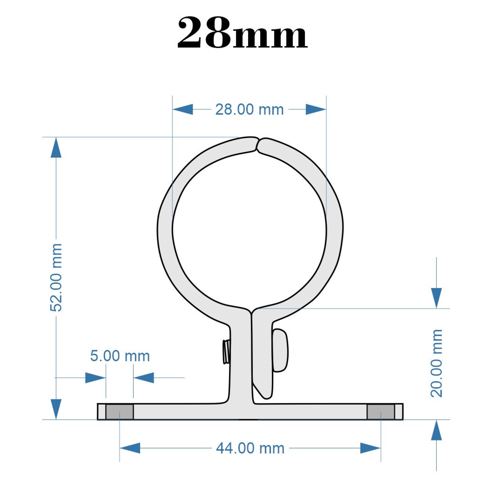 Solid Brass Pipe Mount Fixing Bracket Steam Punk Industrial Copper 1/2 ...