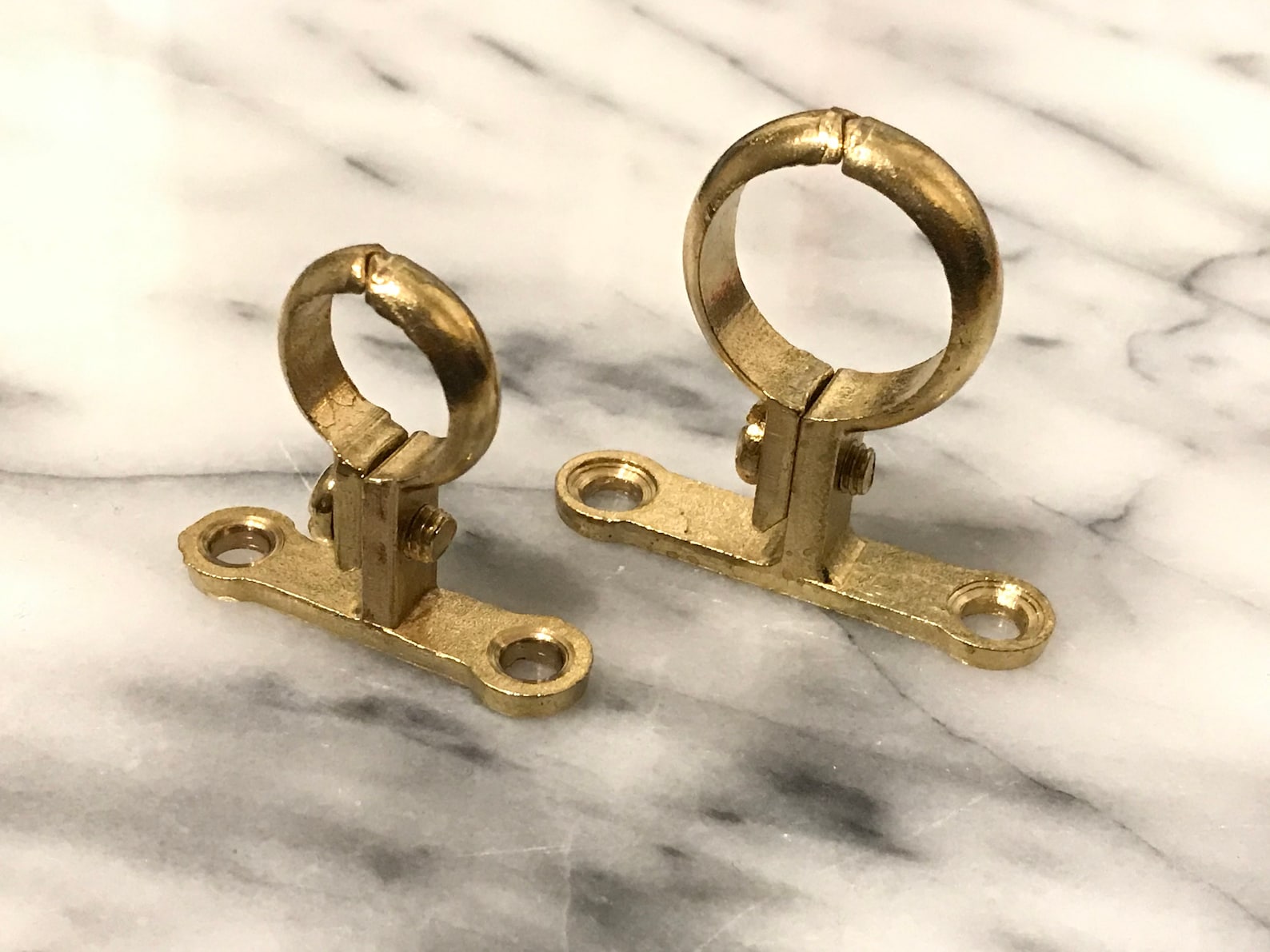 Solid Brass Pipe Mount Fixing Bracket Steam Punk | Etsy