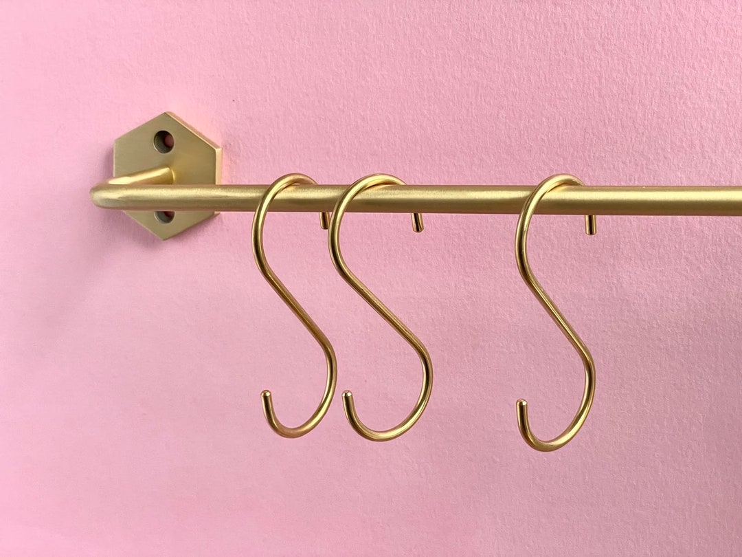 HEKTA Brass "s" Hook - Kitchen Untensil S Hook - Etsy