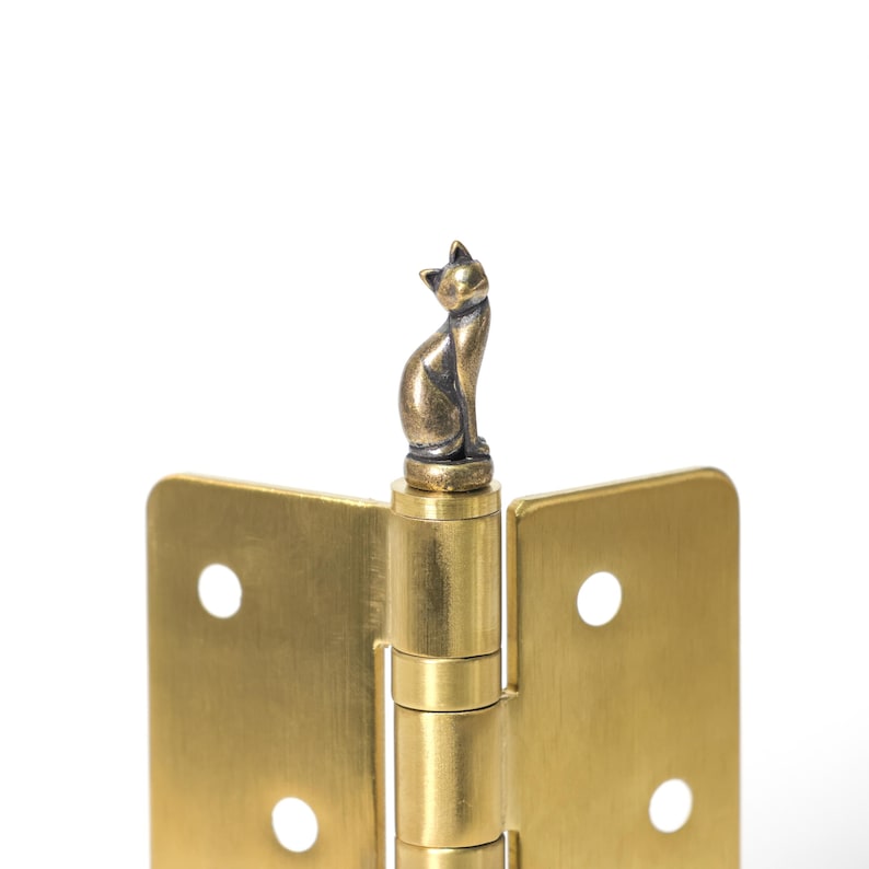 Magnetic Brass Hinge Topper: Cat, Bunny, Dragon Home Decor - Etsy