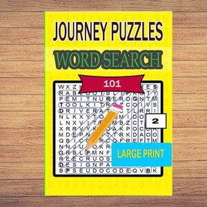 Journey Word Search Puzzle Printables - Etsy