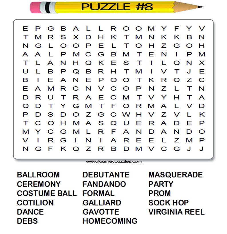 Journey Word Search Special Pack Volume 2 | Etsy