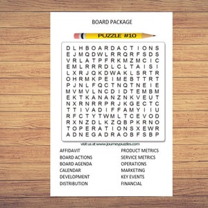 Journey Word Search Puzzle Printables - Etsy
