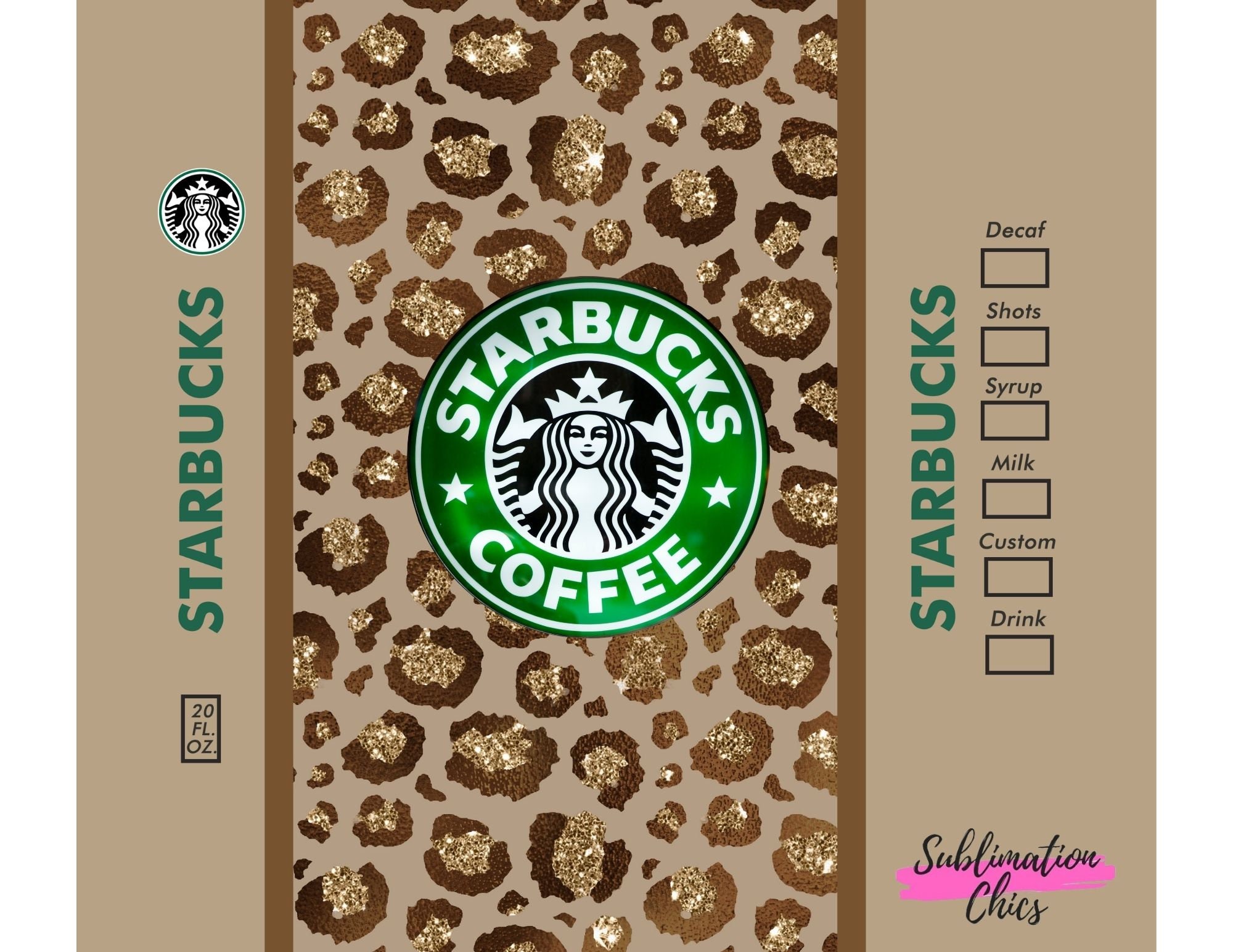 20 Oz Skinny Tumbler Wrap Sublimation Design Sublimation Etsy