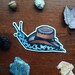 TRUE COWBOY Vinyl Sticker Western Cowprint Snail Waterproof Glossy ...