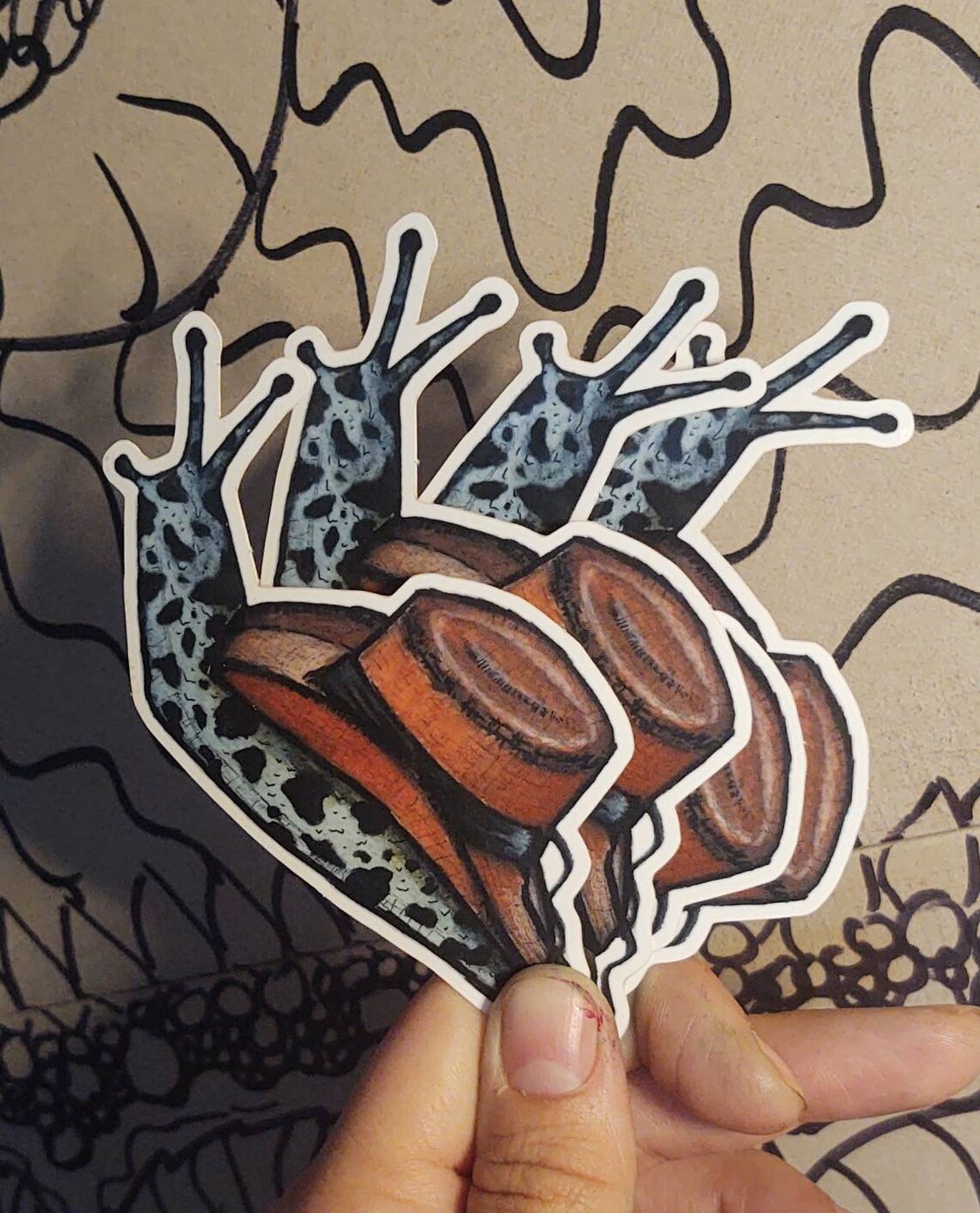 TRUE COWBOY Vinyl Sticker Western Cowprint Snail Waterproof Glossy ...