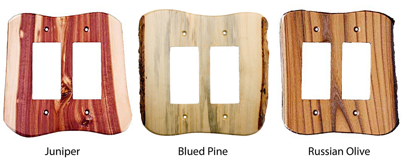 Stock Plate: Rustic Handmade Wood Switch Plate 2 Rocker/ - Etsy