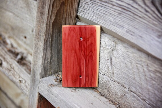 Stock Plate: Traditional Handmade Wood Switch Plate 1 Blank/ | Etsy