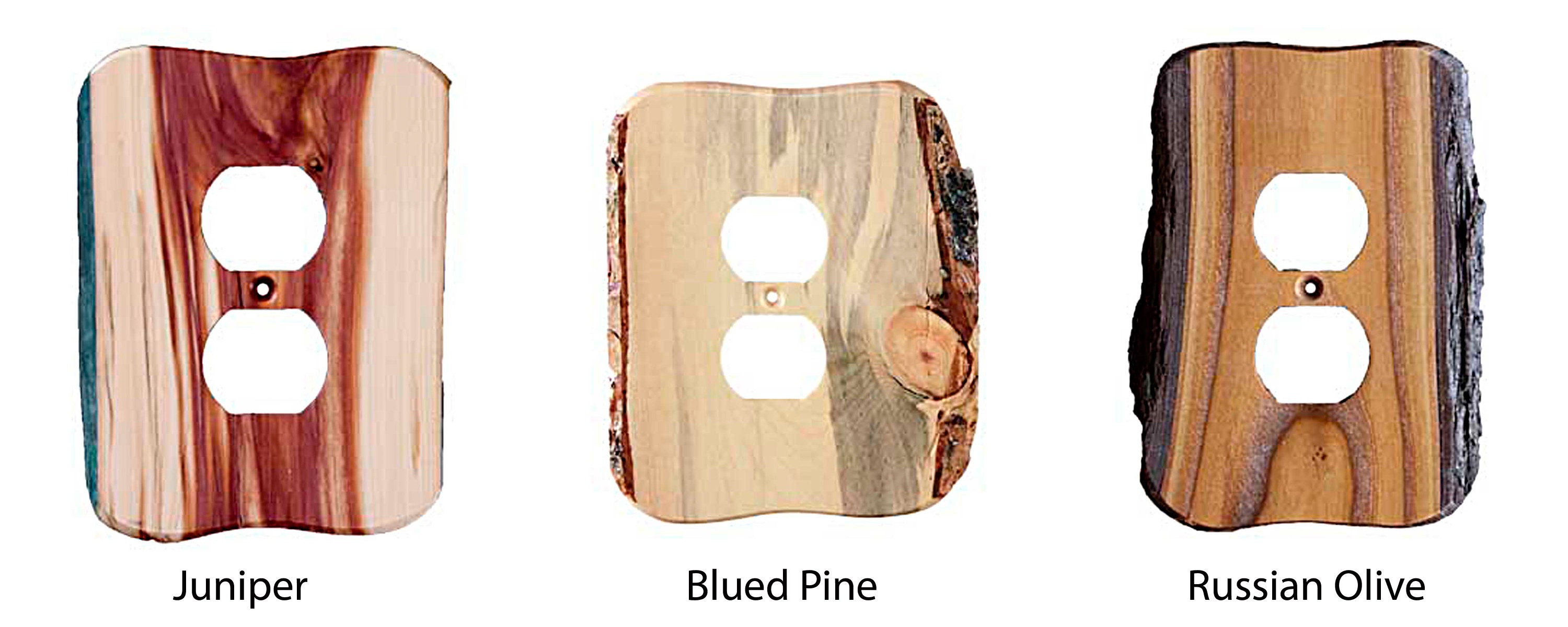 Stock Plate: Rustic Handmade Wood Switch Plate 1 Duplex/ - Etsy