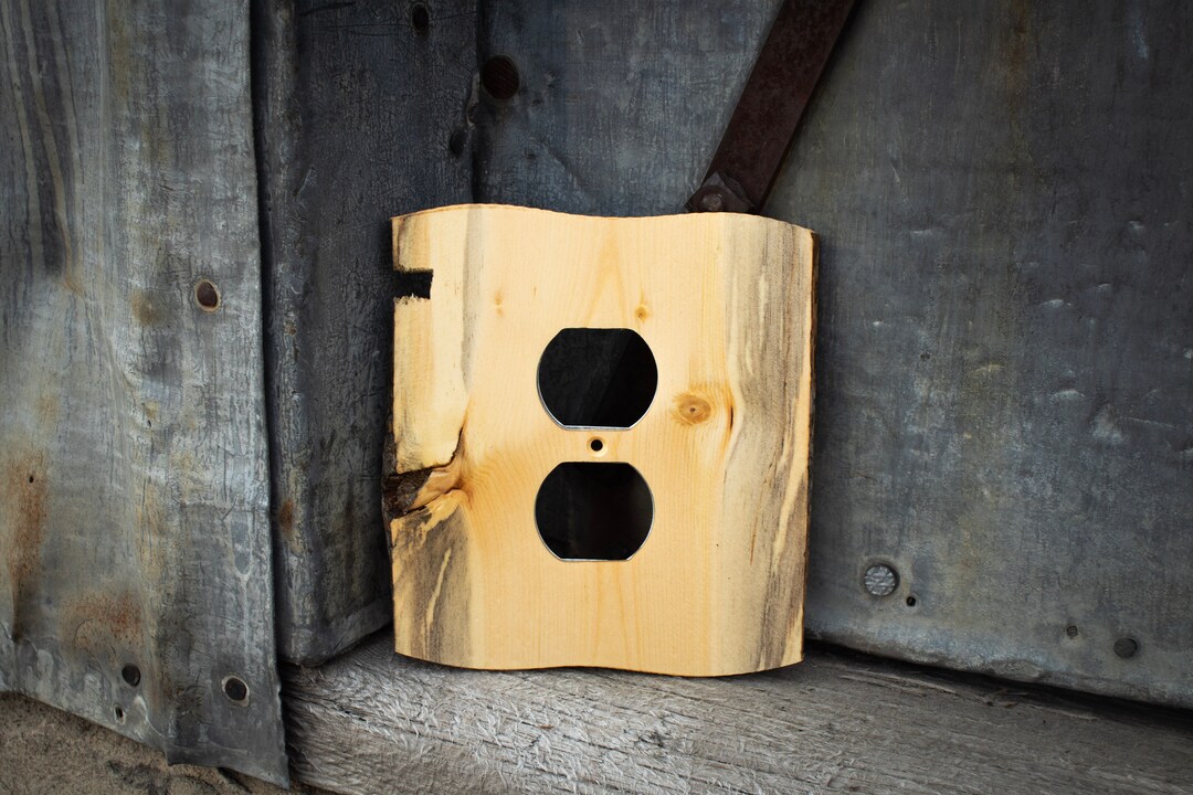 Single Duplex Unique Blue Pine Switch Plate - Etsy