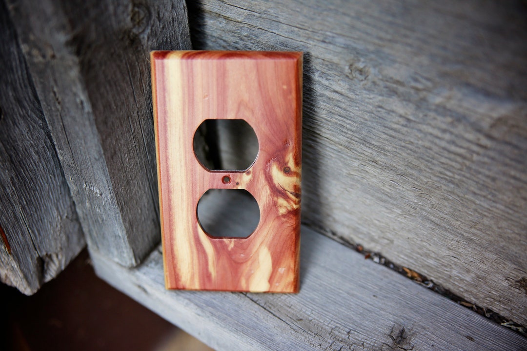 Stock Plate: Traditional Handmade Wood Switch Plate 1 Duplex/ Single ...