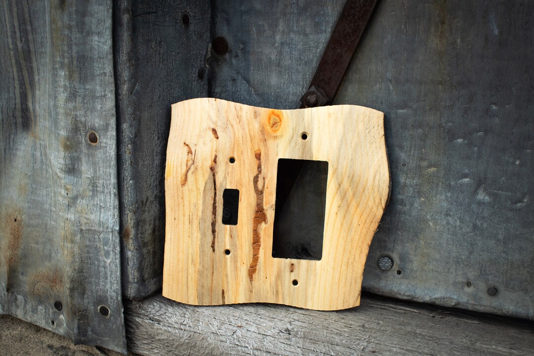 Double Toggle/rocker Blue Pine Rustic Switch Plate - Etsy