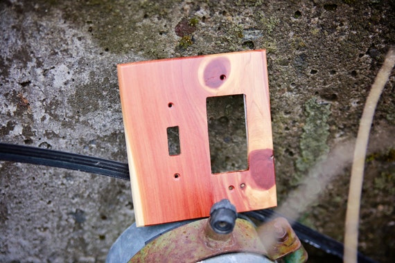 Stock Plate: Traditional Handmade Wood Switch Plate Toggle | Etsy