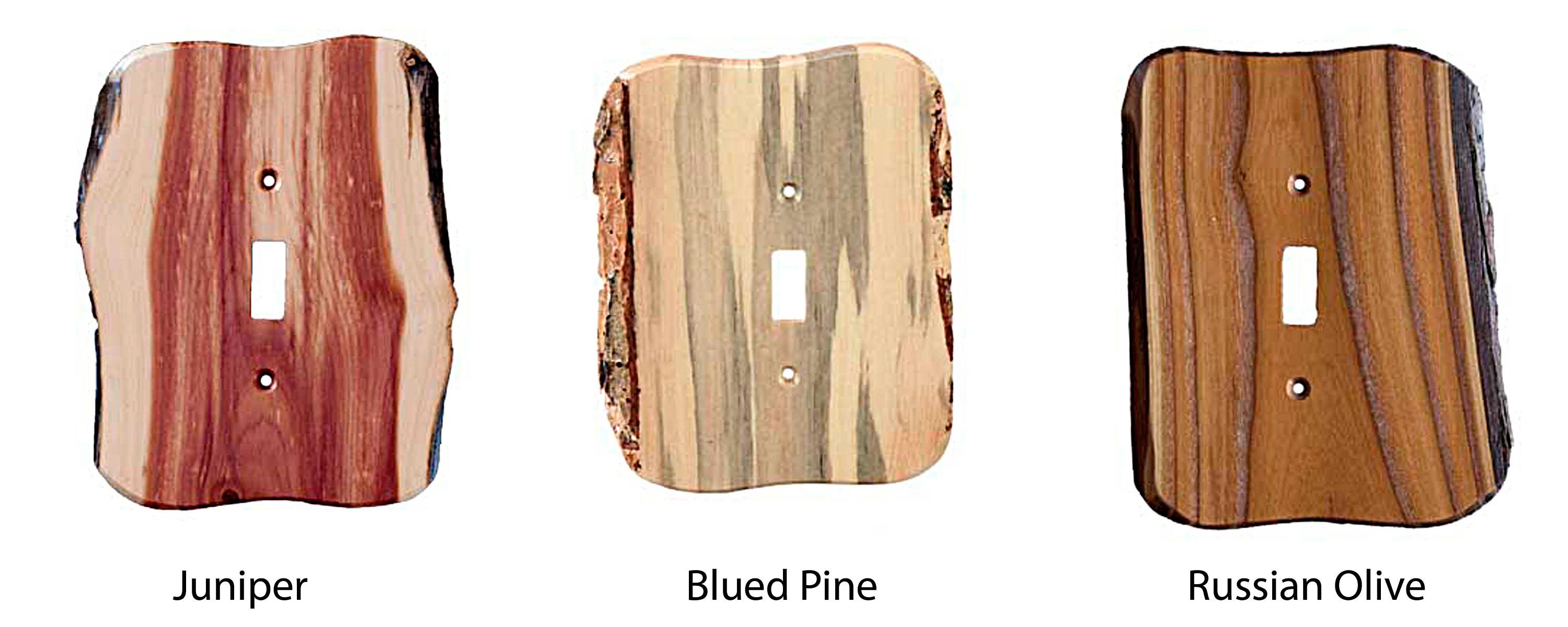 Stock Plate: Rustic Handmade Wood Switch Plate 1 Toggle/ Single Toggle ...