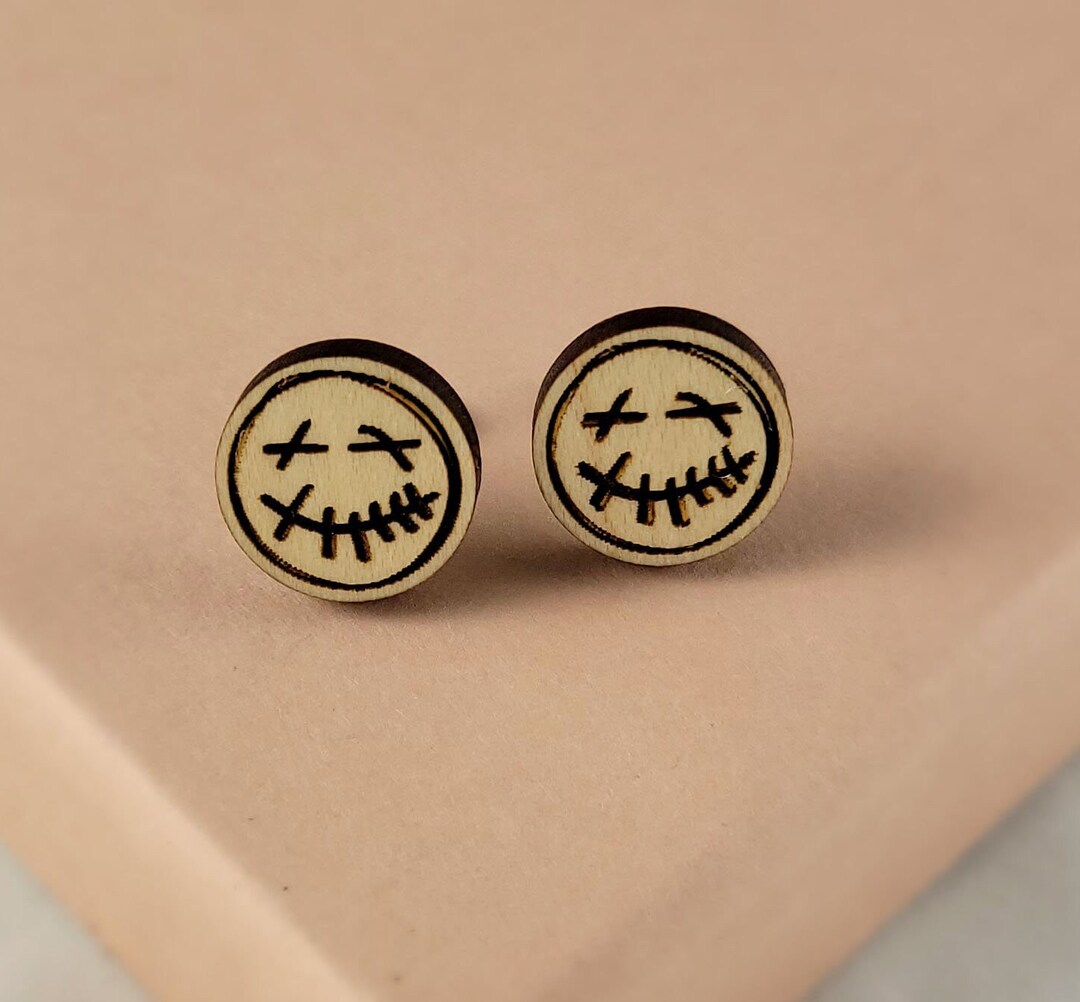 Travis Scott Wood Stud Earrings, Travis Scott Merch, Travis Scott Fan ...