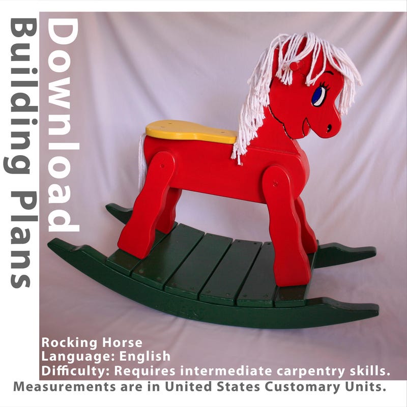 Wood Rocking Horse - Etsy