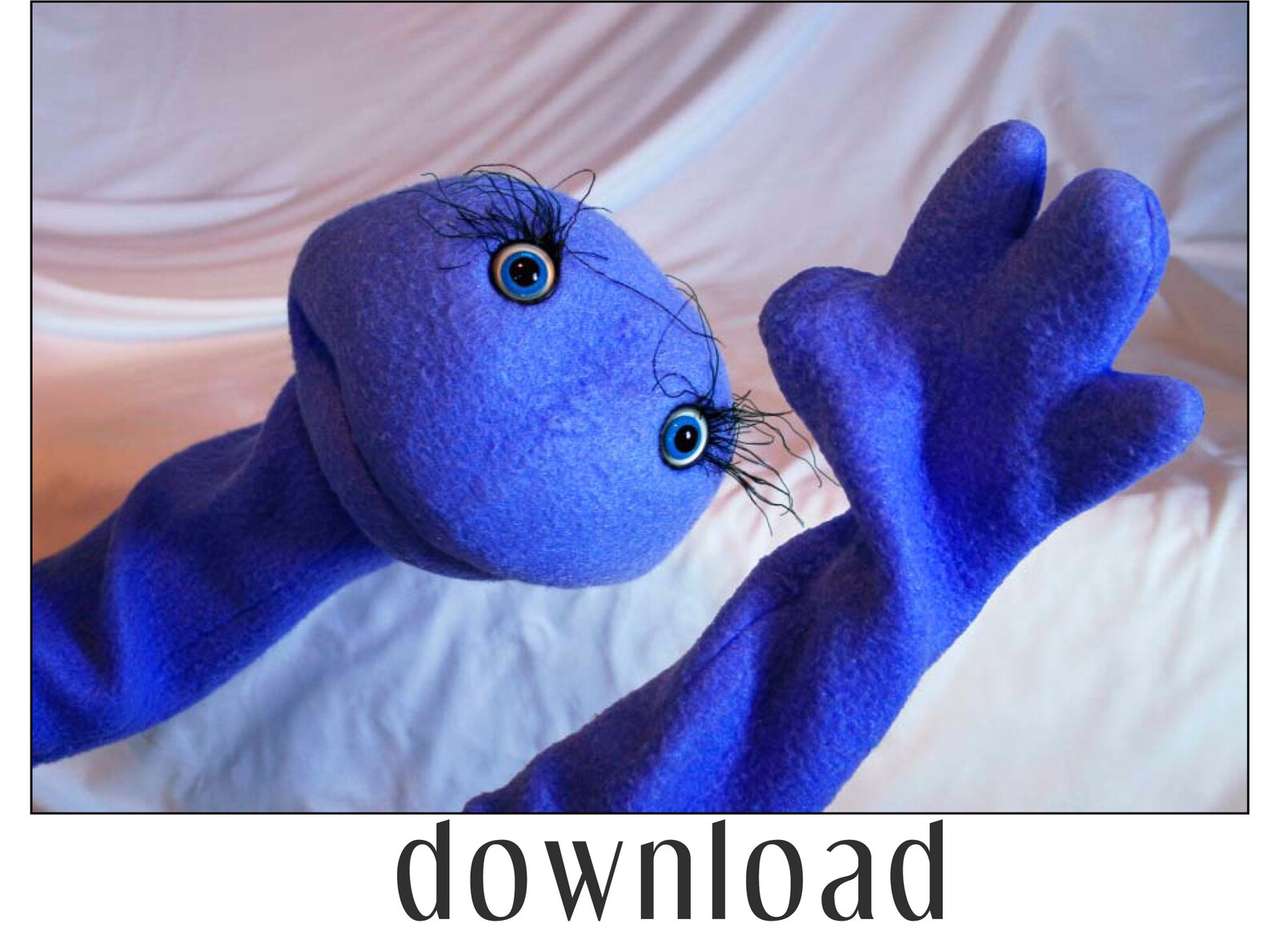 Dinosaur Puppet Pattern - PDF Download - English - Measurements ...