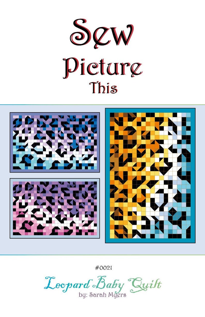 Baby Quilt Pattern Boho Quilt - Leopard Print - PDF Download - English ...