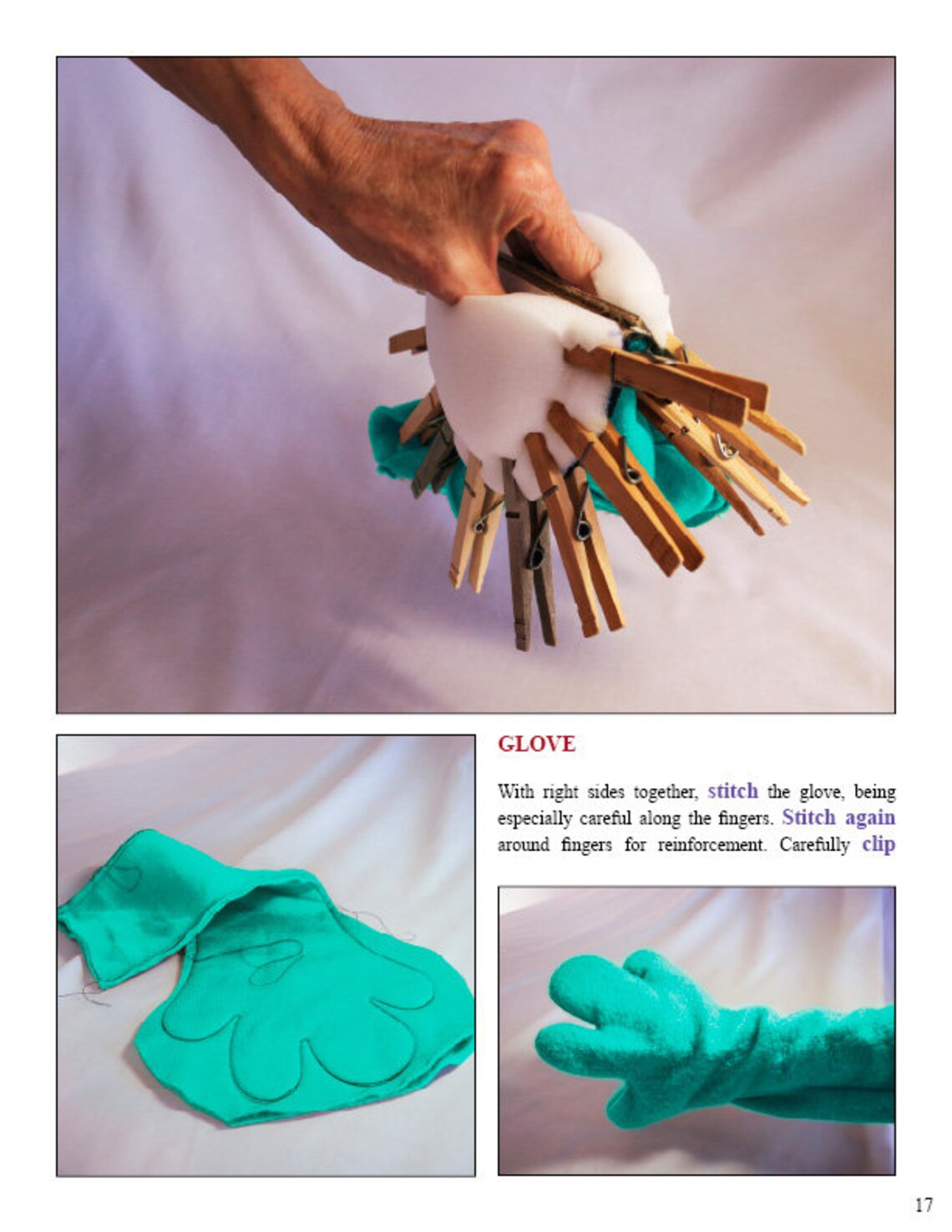 Dinosaur Puppet Pattern - PDF Download - English - Measurements ...