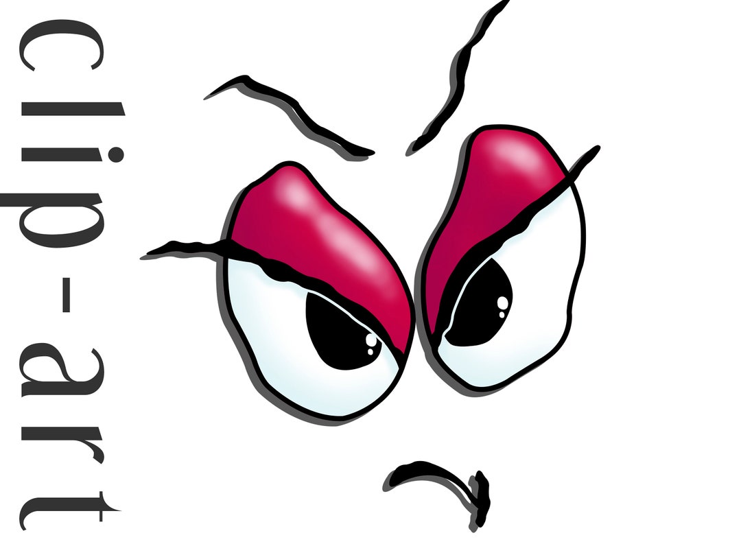 Rojo CLIP ART jpg & png formato de archivo mad clipart mad - Etsy México