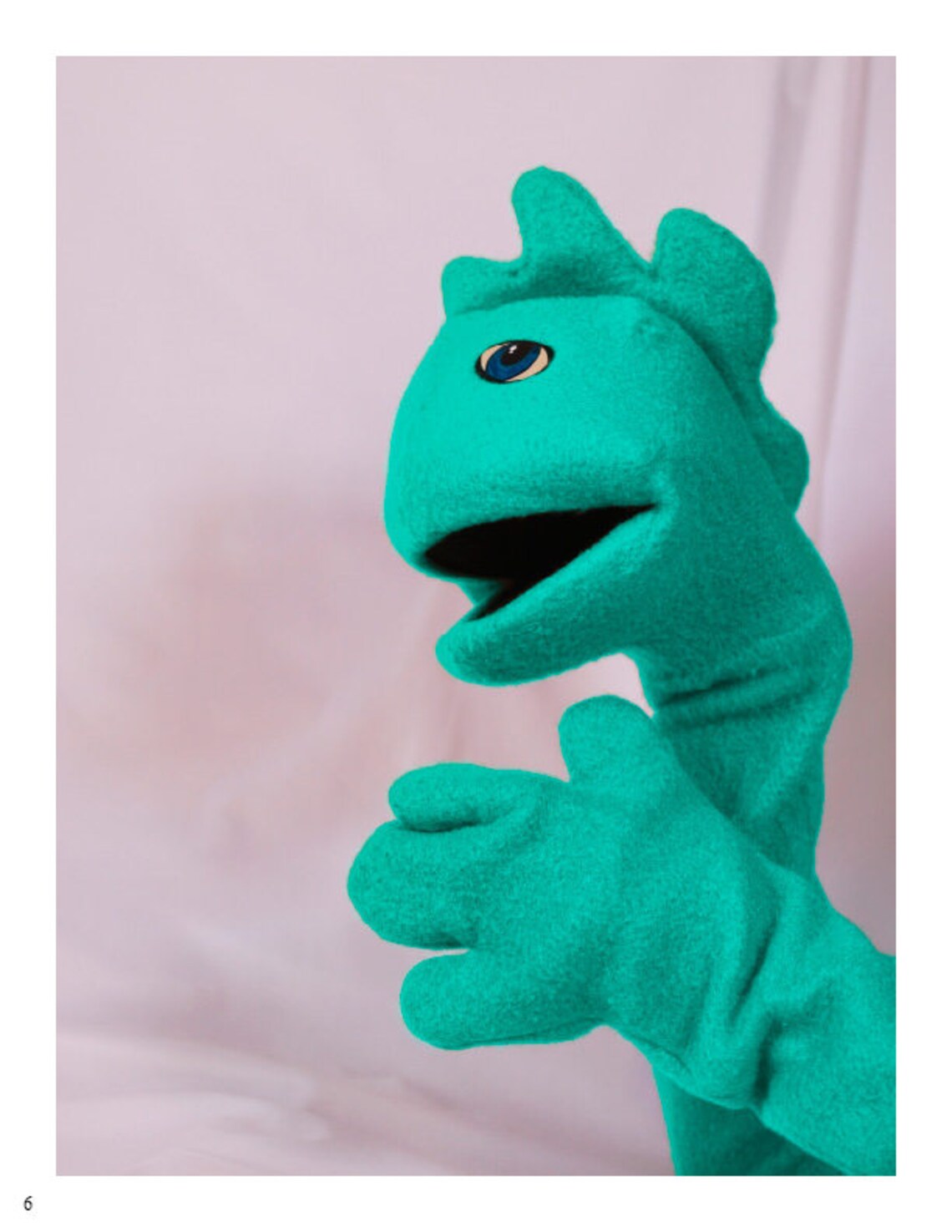 Dinosaur Puppet Pattern - PDF Download - English - Measurements ...