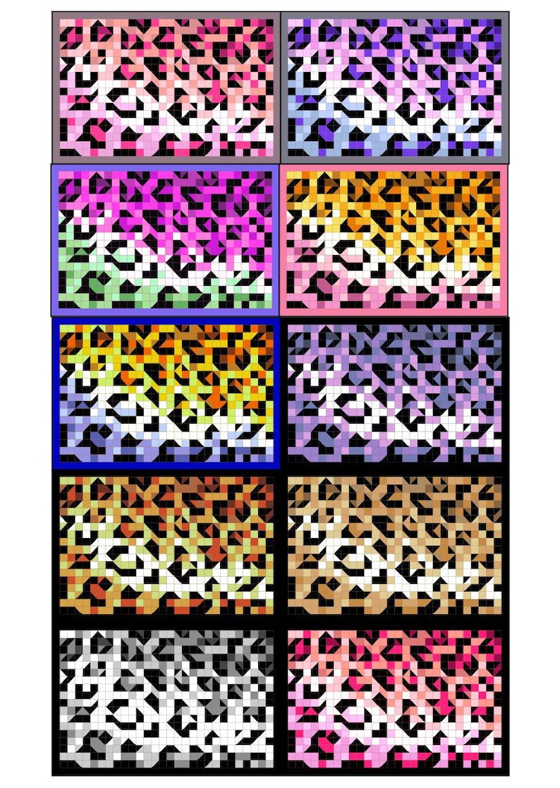 Baby Quilt Pattern Boho Quilt - Leopard Print - PDF Download - English ...