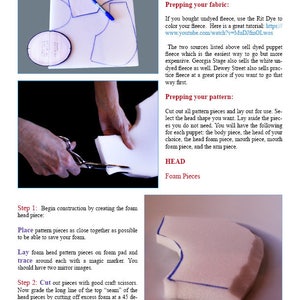 Professional Puppet Patterns - PDF Download - English - Measurements ...