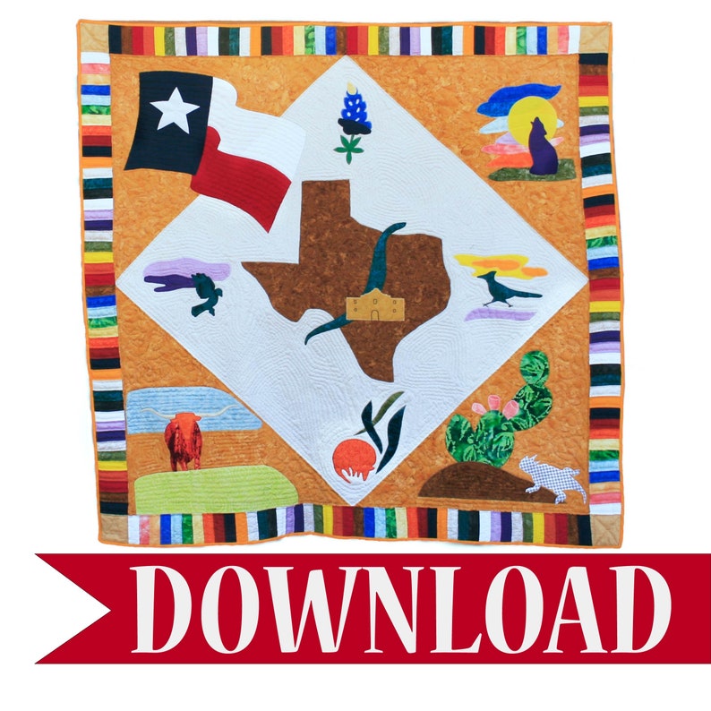 Rustic Quilt Pattern Texas PDF download English | Etsy