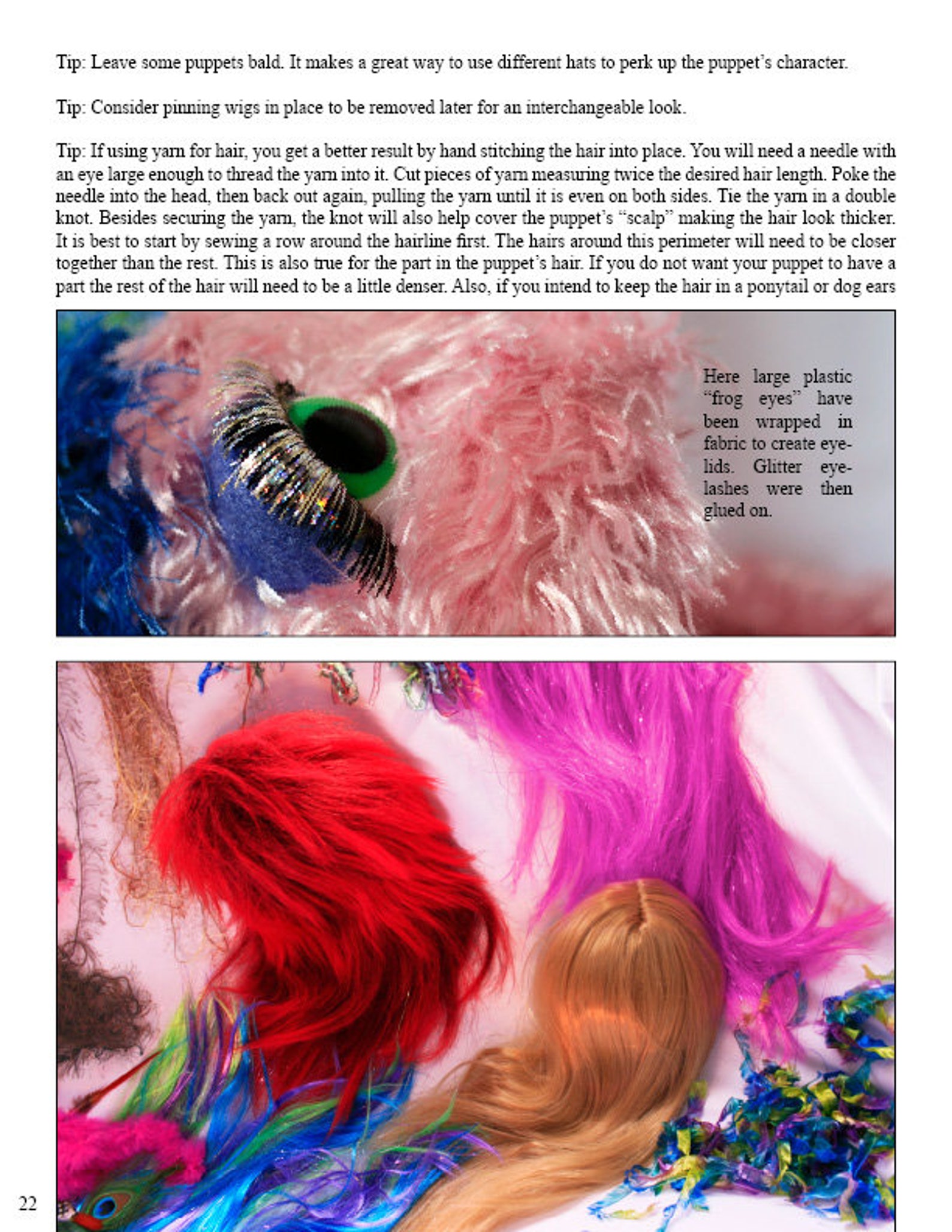 Professional Puppet Patterns - PDF Download - English - Measurements ...