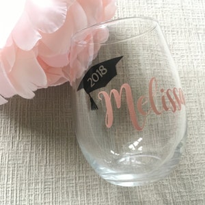 College Graduation Gift/graduation Wine Glass/graduation Gift Idea ...