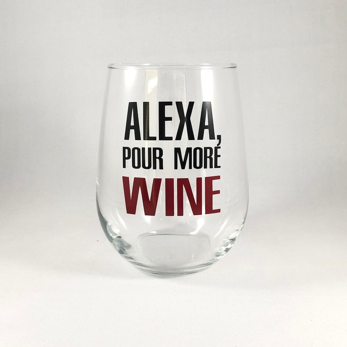 Alexa Wine Glass/alexa Gift/funny Wine Glass/christmas Gift for Her ...