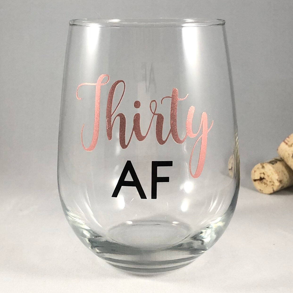30th Birthday Wine Glass/30th Shot Glass/thirty Af/dirty | Etsy
