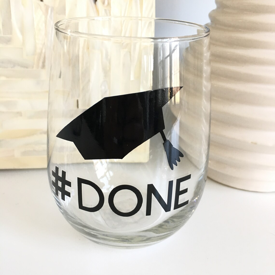 Graduation Wine Glass/college Graduation Gift/graduate | Etsy