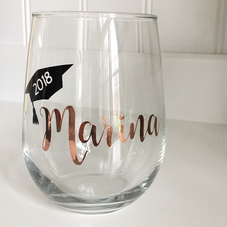 College Graduation Gift/graduation Wine Glass/graduation Gift Idea ...