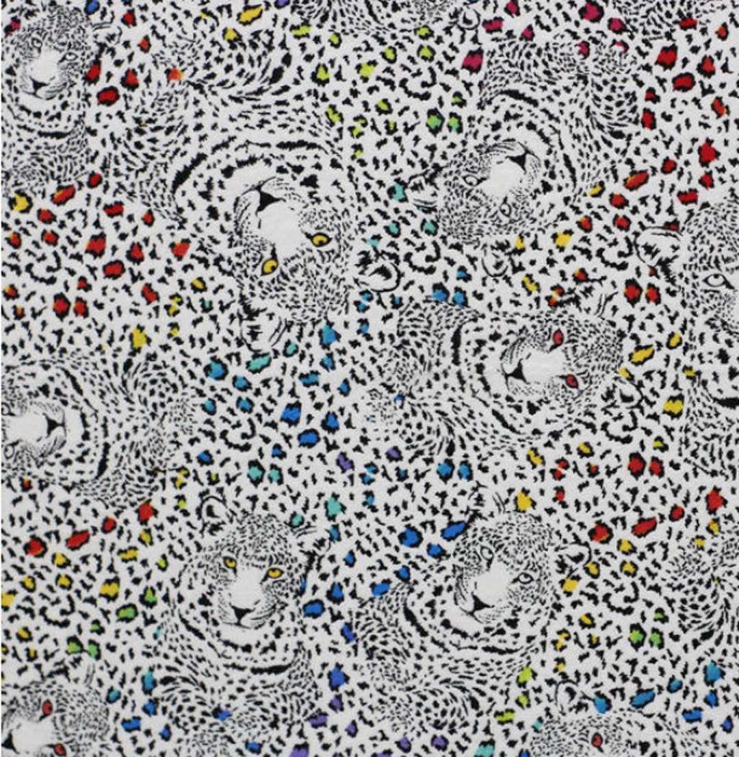 Bright Cheetah Leopard Print Flannel Pajama Pants With "deep" Side ...