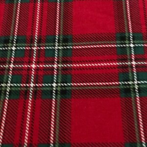 Red Christmas Plaid Flannel Pajama Pants, Lounge Pants, Sleep Bottoms ...