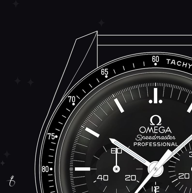 Omega Speedmaster Pro Digital Poster - Watch Poster - Gifts for Men ...