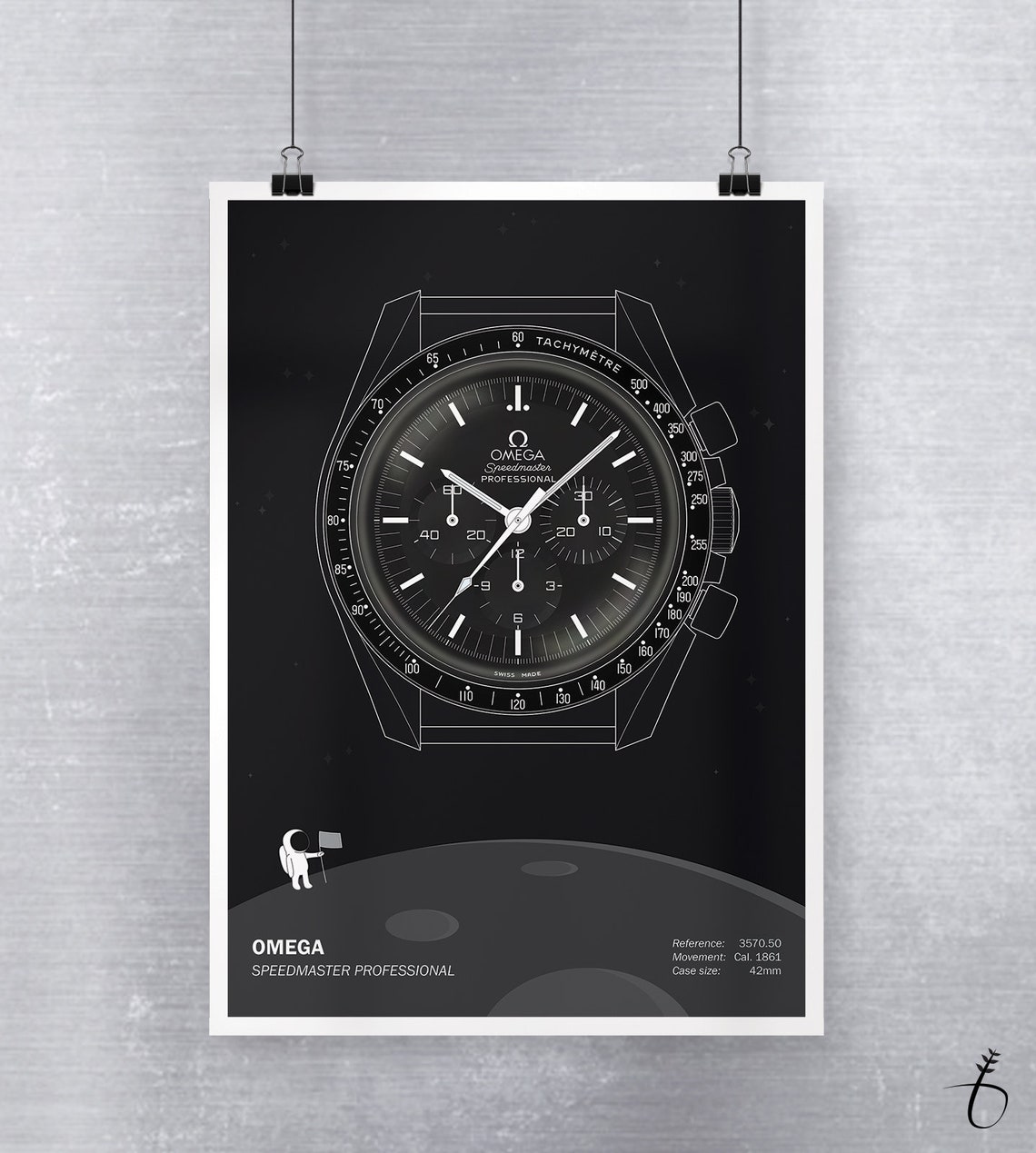 Omega Speedmaster Pro Digital Poster - Watch Poster - Gifts for Men ...