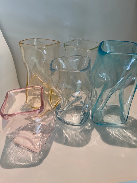Glass Cup Square and Twisted Etsy UK