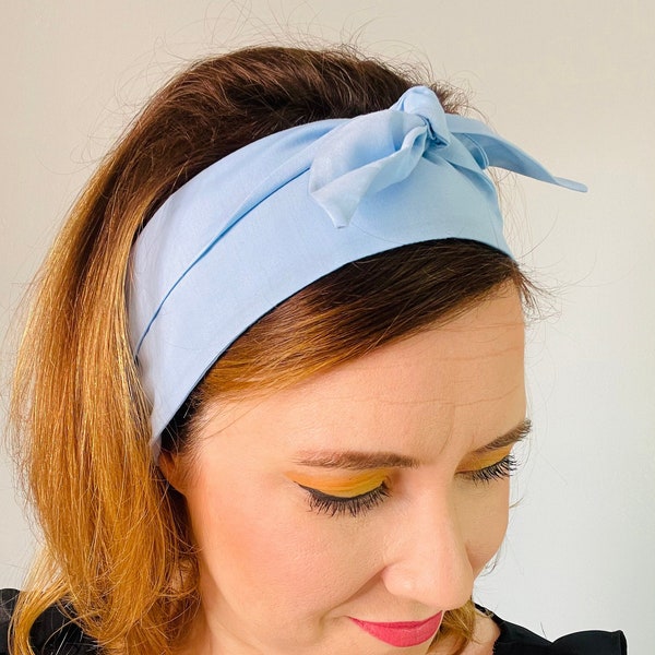 Tie Back Headband - Etsy