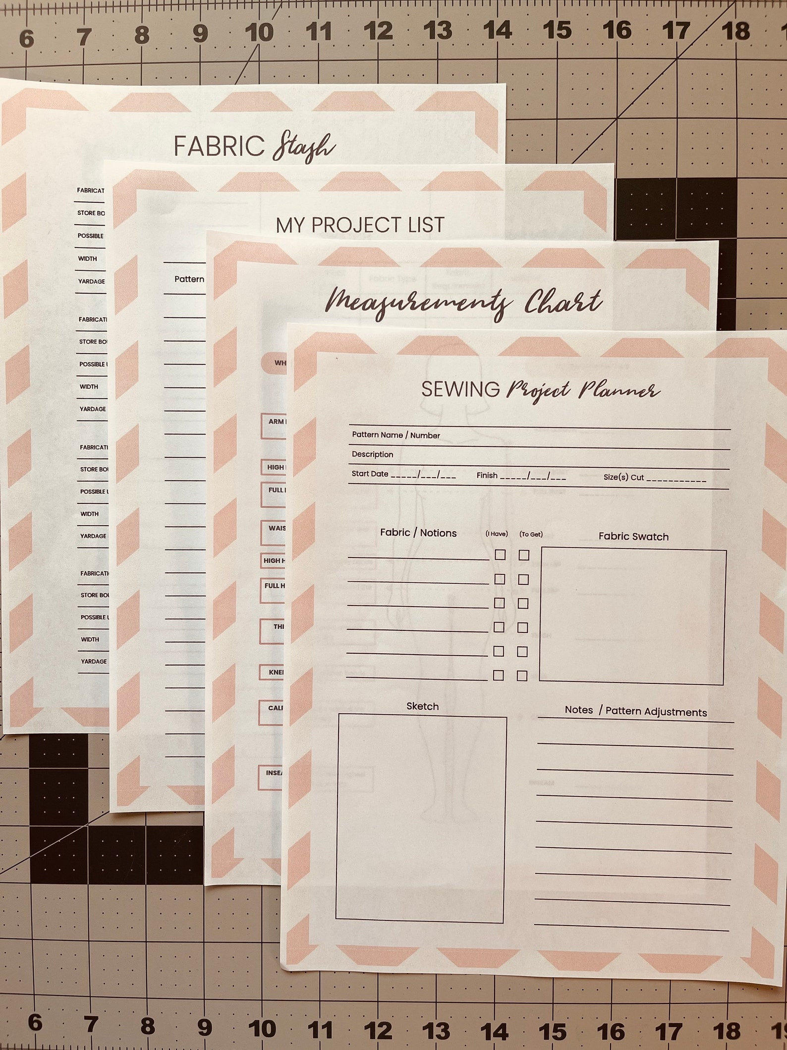 Sewing Project Planner Digital Download Sewing Journal PDF - Etsy