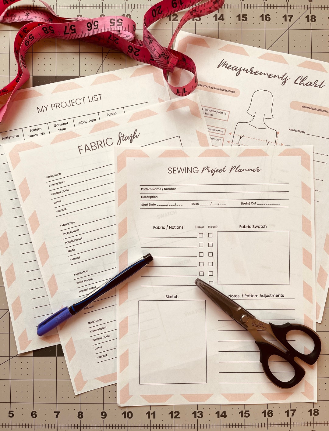 Sewing Project Planner Digital Download, Sewing Journal PDF, Sewing ...