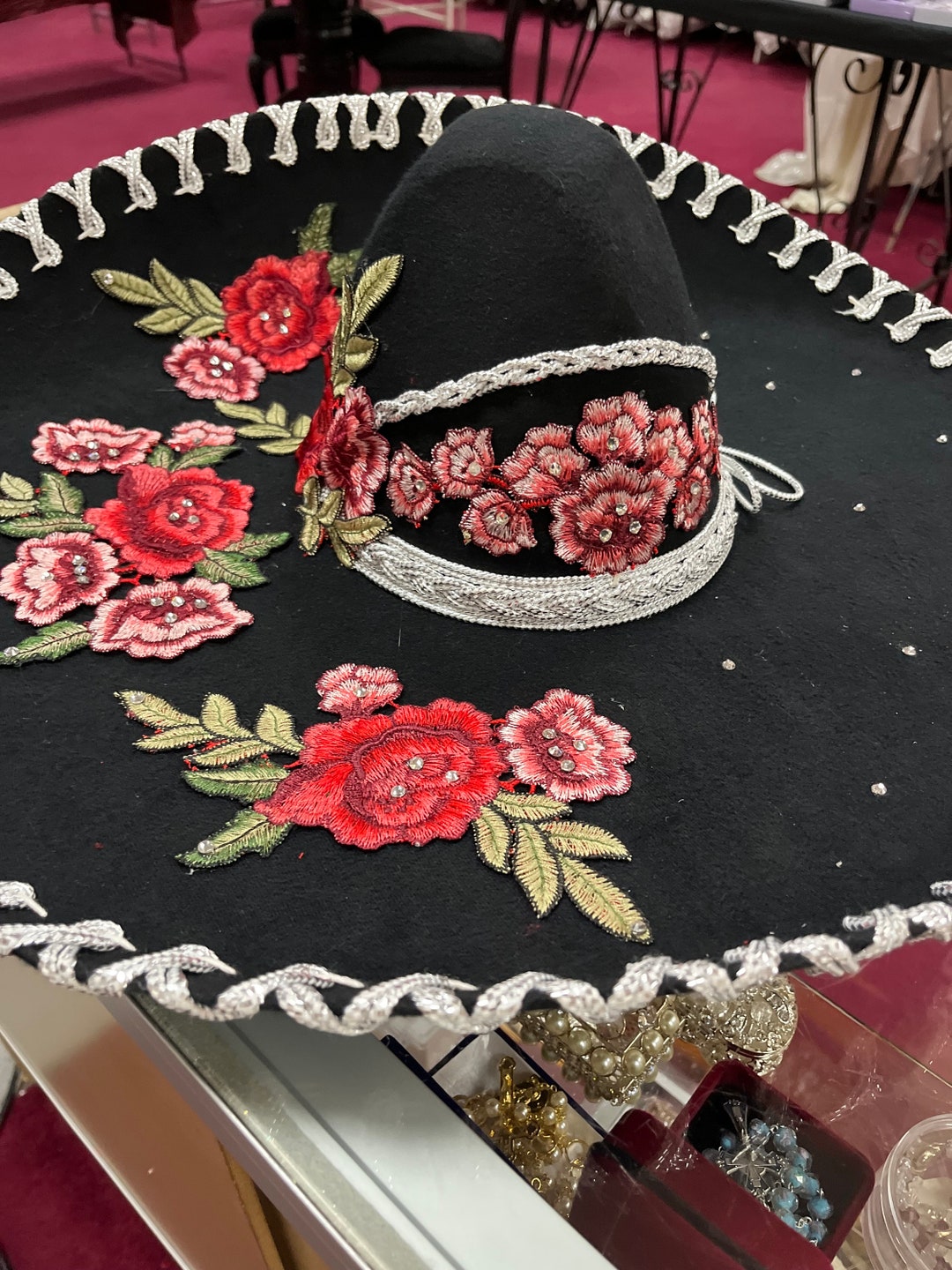 Mariachi Hat/ Sombrero Wedding Quinceañera Charro Hat Mexico - Etsy