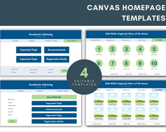 Canvas Lms Course Template - Etsy