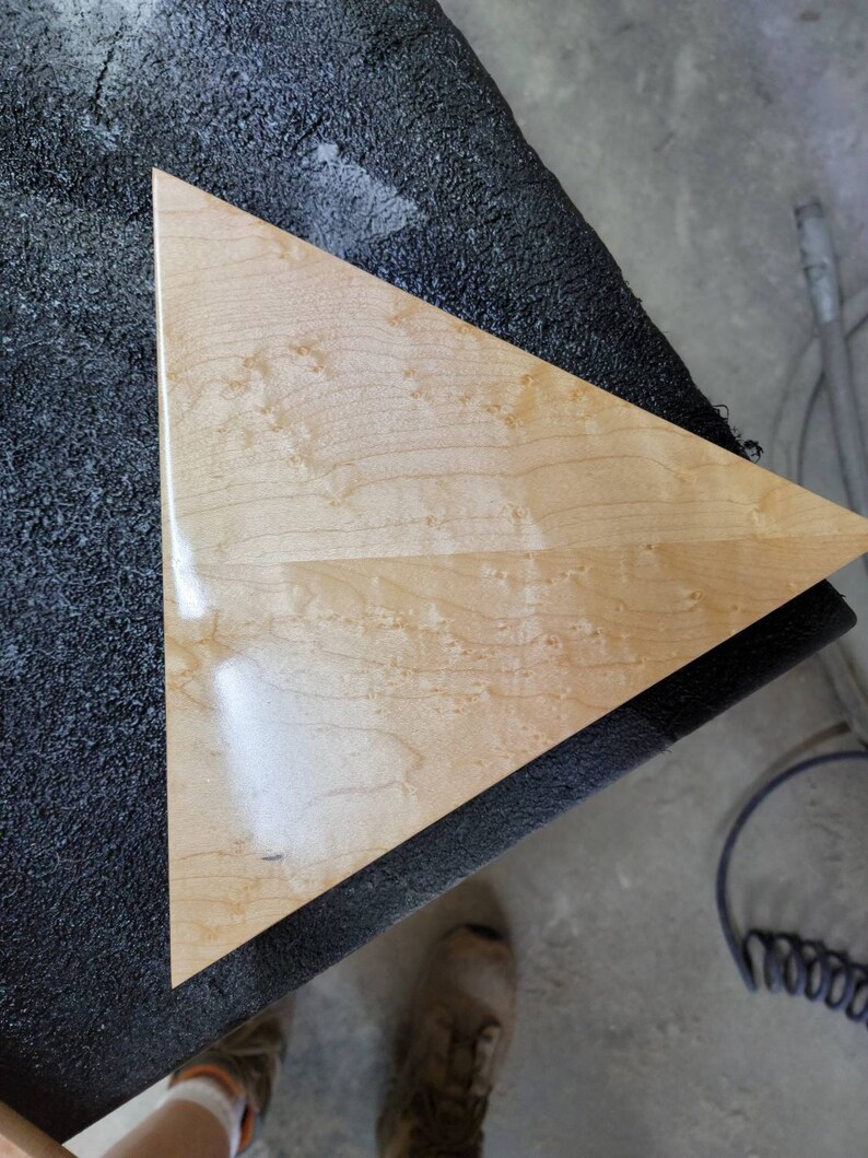 African Bongo Table. Ebonized Maple Legs and Contrasting Tops. Inspired ...